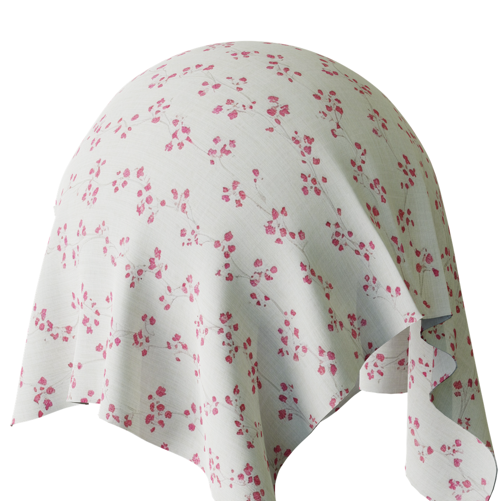 Floral Fabric | FREE fabric materials | BlenderKit