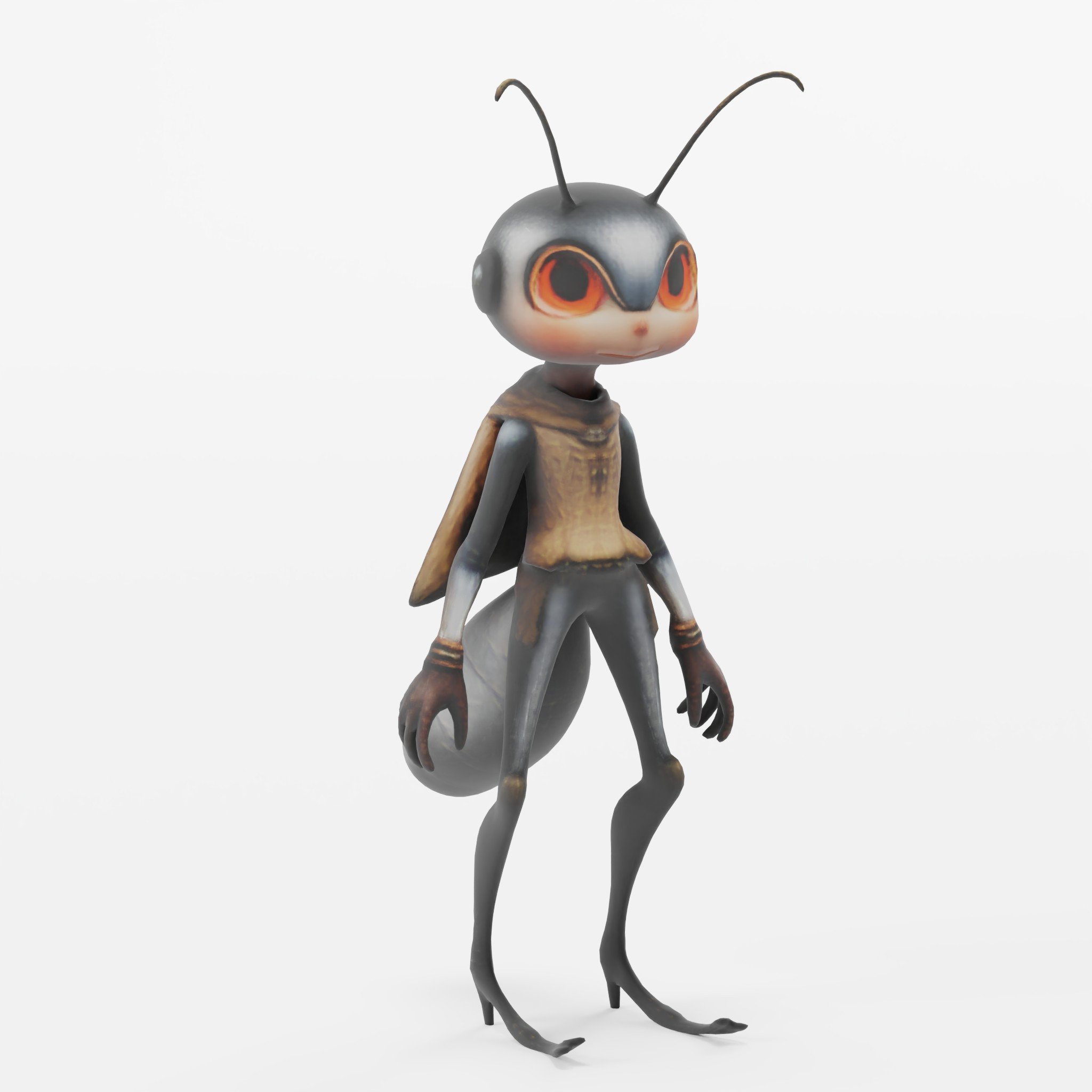 Stylized Humanoid Cricket | Monsters & Creatures models | BlenderKit