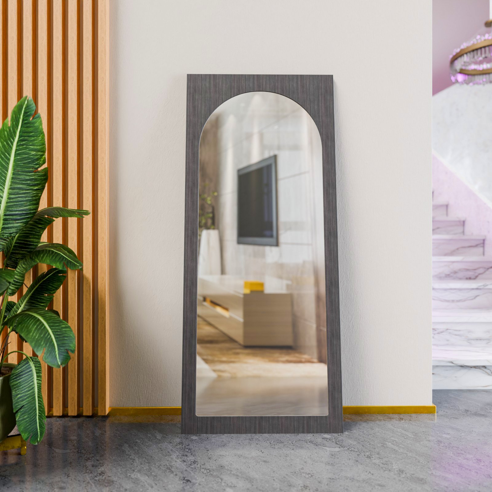 Modern Arch Standing mirror | Mirrors models | BlenderKit