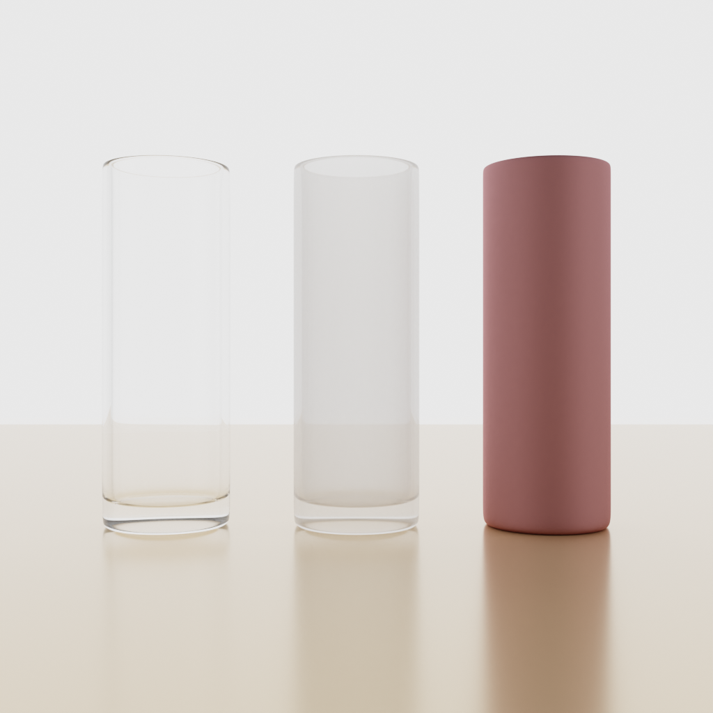 Tall Round Glass Set | FREE Restaurant / Bar models | BlenderKit