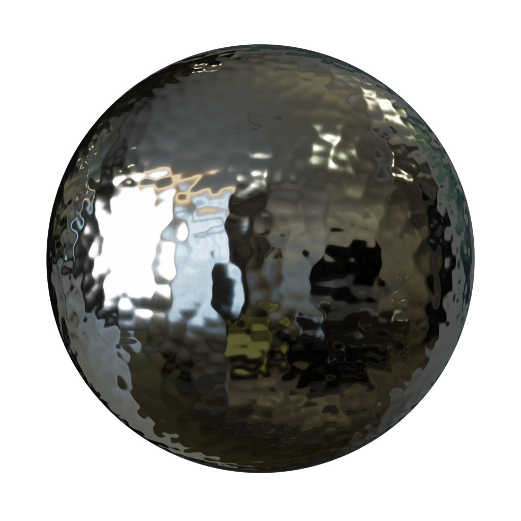 Hammered platinum | FREE metal materials | BlenderKit