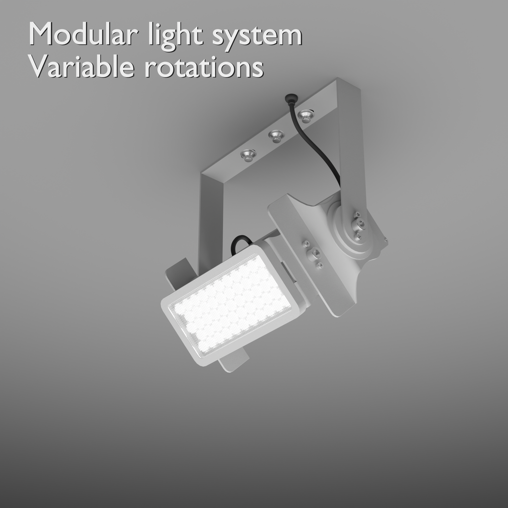 Heavy duty light - 1 module | Industrial Lights models | BlenderKit