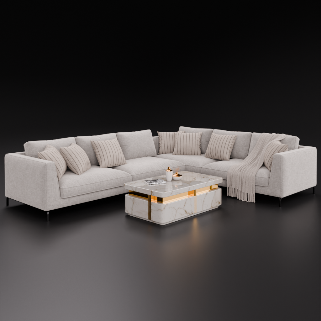 Sofa Ray Corner | Sofas models | BlenderKit