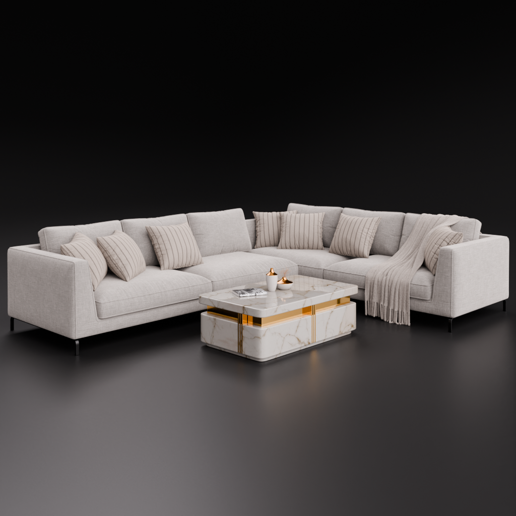 Sofa Ray Corner | Sofas models | BlenderKit