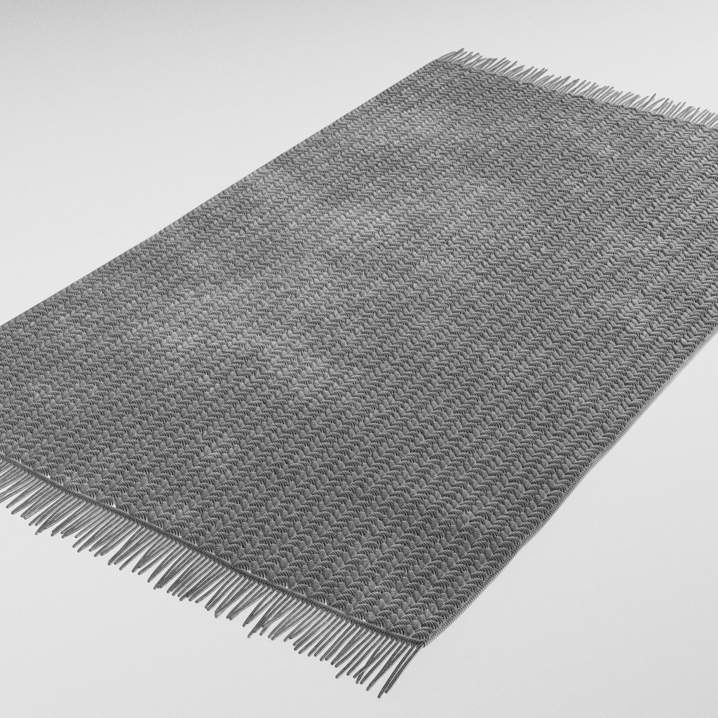 Fringed Rug | Carpets models | BlenderKit