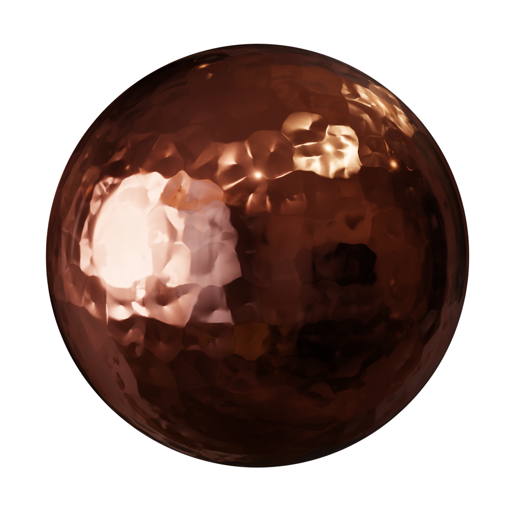 Hammered Copper | FREE metal materials | BlenderKit
