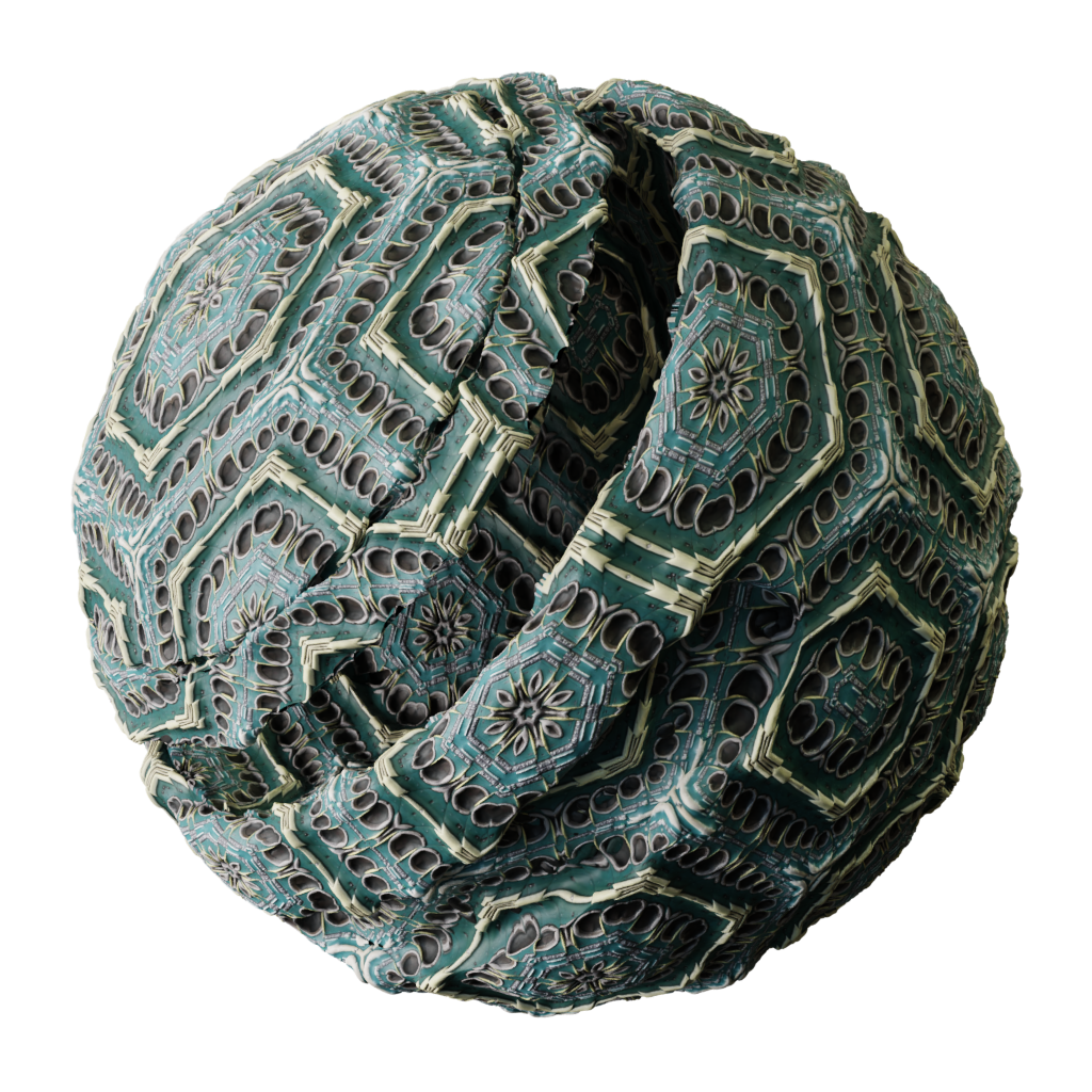 Ornamet Hexagone | FREE ornaments materials | BlenderKit