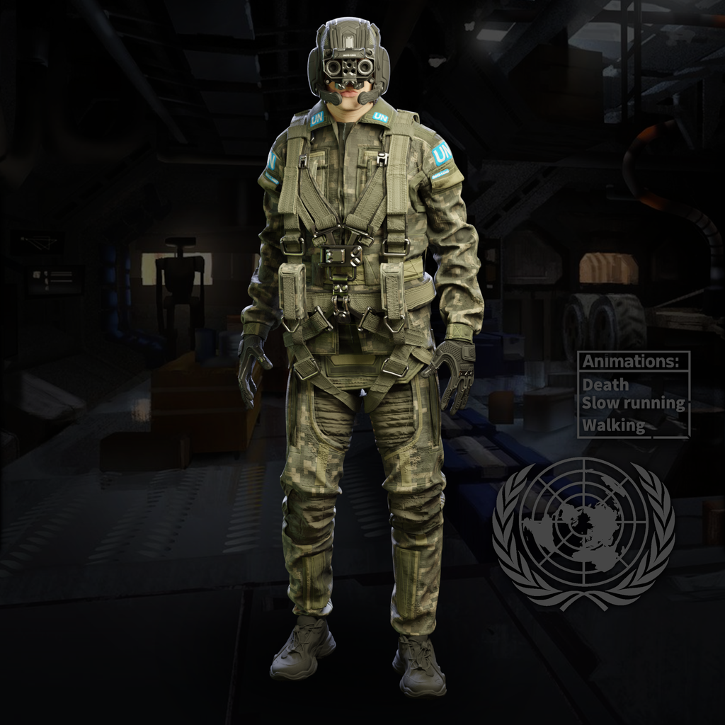 Mech Pilot UN | FREE 3D Humanoids models | BlenderKit