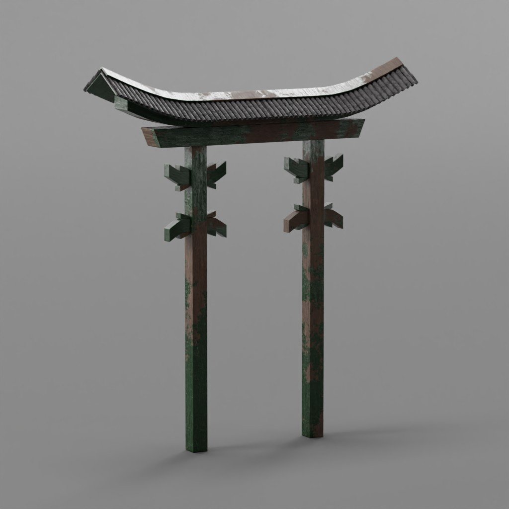 Torii Three | FREE Architectural Structures models | BlenderKit