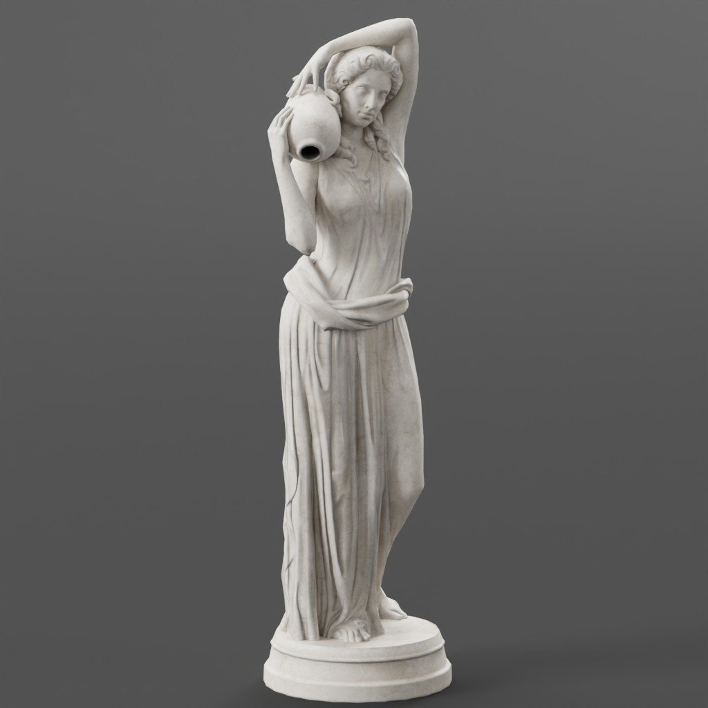 Classical Water Bearer Statue | Interior Sculptures models | BlenderKit