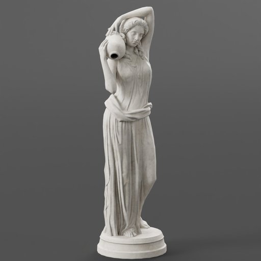 Classical Water Bearer Statue | Interior Sculptures models | BlenderKit