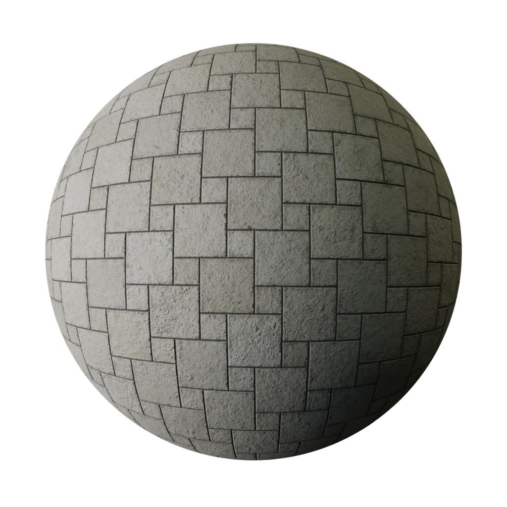 Square concerete paving outdoor blocks | FREE tiles materials | BlenderKit