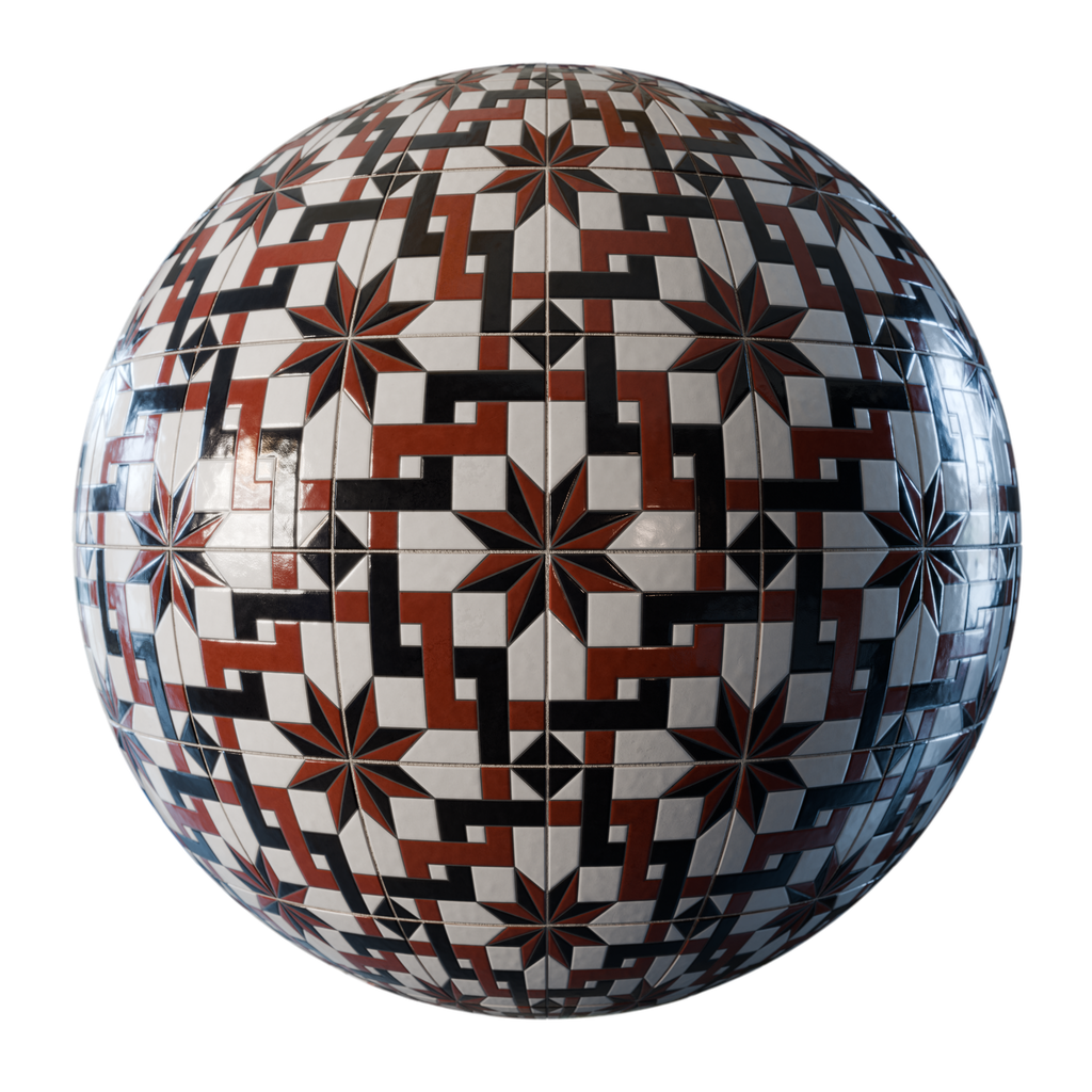 BlenderKit | Download the FREE Moroccan Ceramic Tiles material