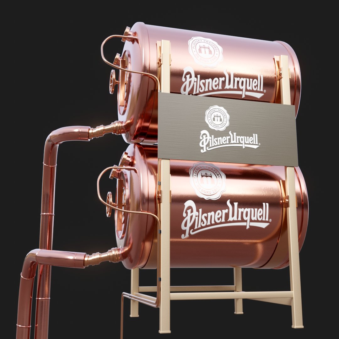 Copper Beer Tank #02 | FREE Restaurant / Bar models | BlenderKit