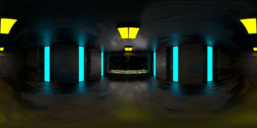 Neon Space Station | FREE Indoor HDRis | BlenderKit