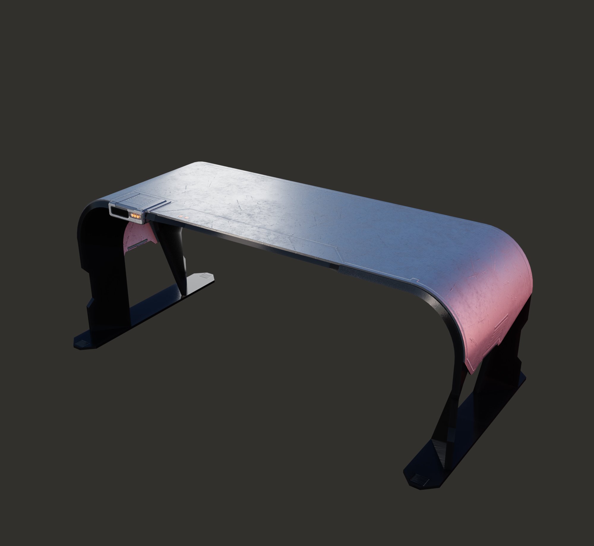 Sci-Fi Command Desk | Tables models | BlenderKit