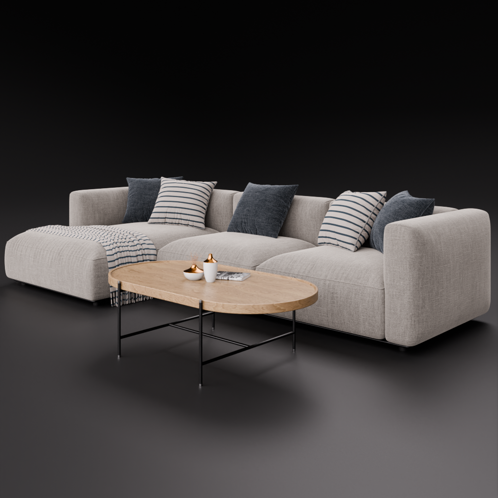 Sofa Dambodue Modular | Sofas models | BlenderKit