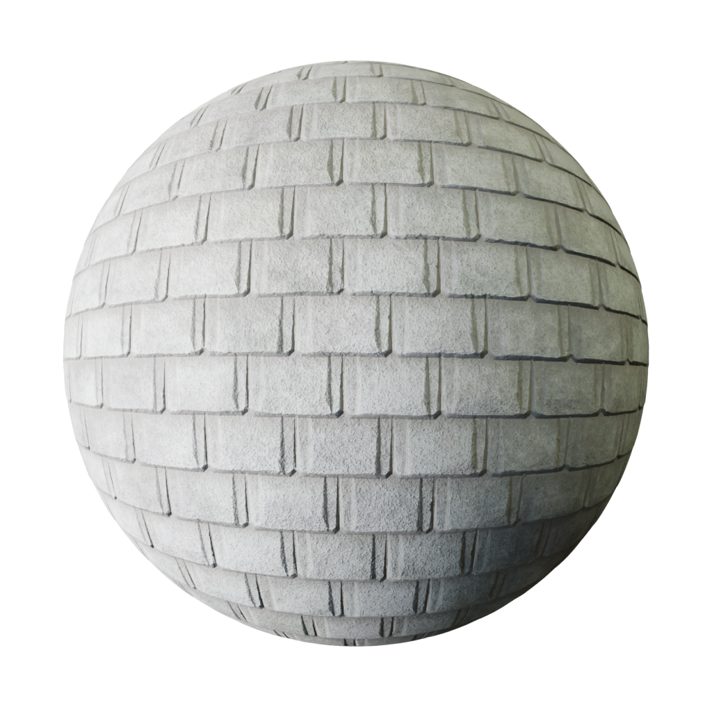 Square Asphalt Rooftop white | FREE tiles materials | BlenderKit