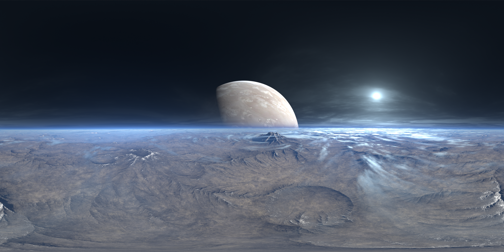 Sci-fi Alien Planet Landscape | Futuristic Environments HDRis | BlenderKit