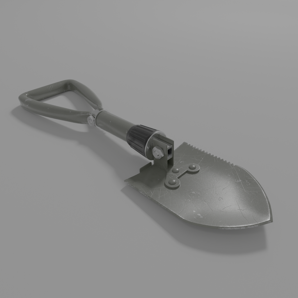 Hiking folding shovel | Handtools models | BlenderKit