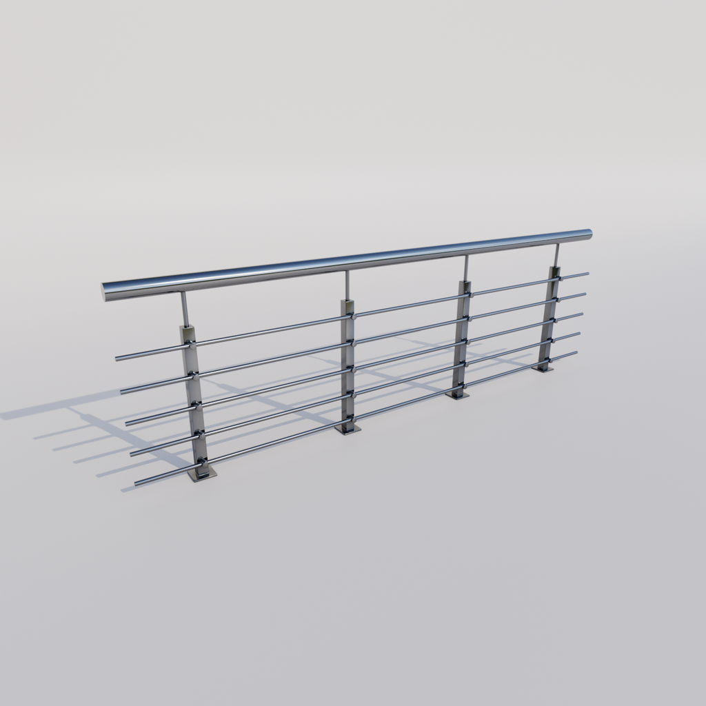 Railing 2A | Architecture models | BlenderKit