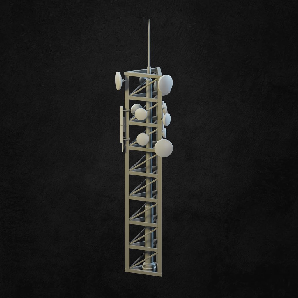 Cell tower | Exterior Elements models | BlenderKit