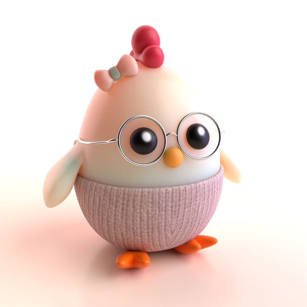 BlenderKit | Download the Cute chicken model