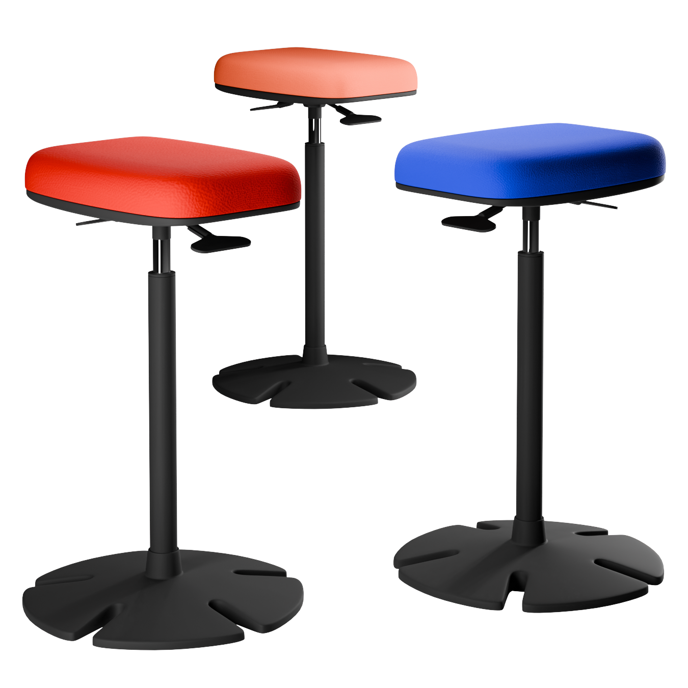 Office High Chair no Back | Desk Chairs models | BlenderKit