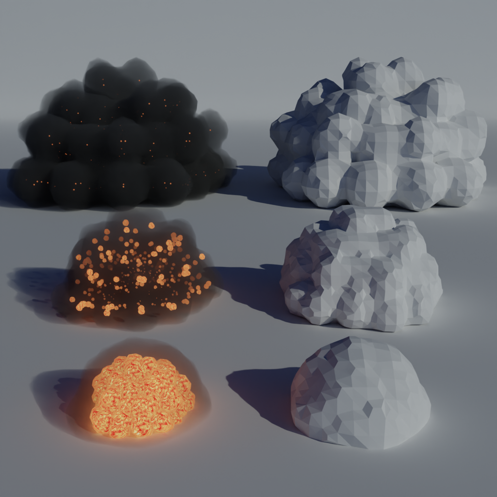 Procedural Explosion Sim | FREE Geometry Nodes Node Groups | BlenderKit