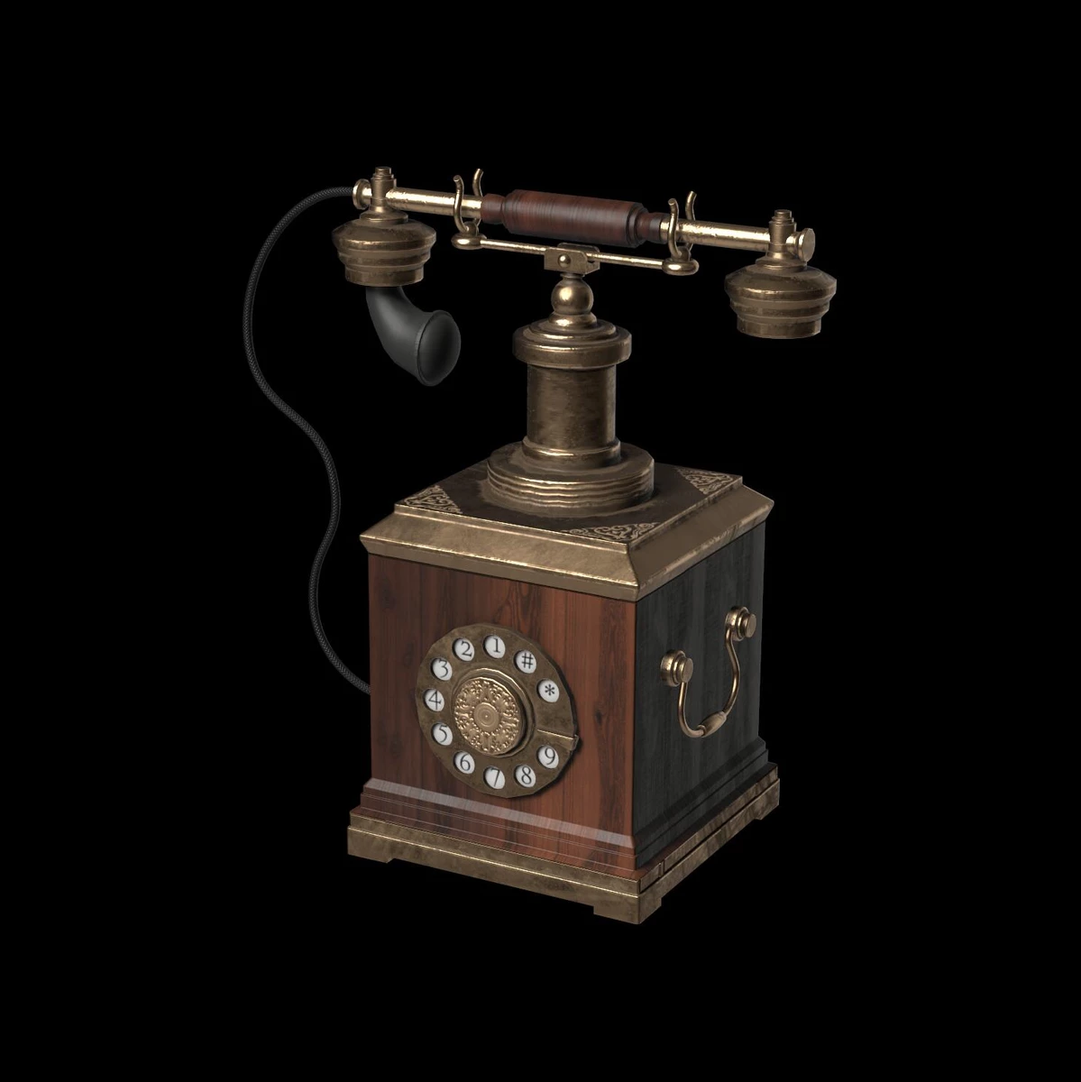 Vintage Phone | FREE Miscellaneous models | BlenderKit