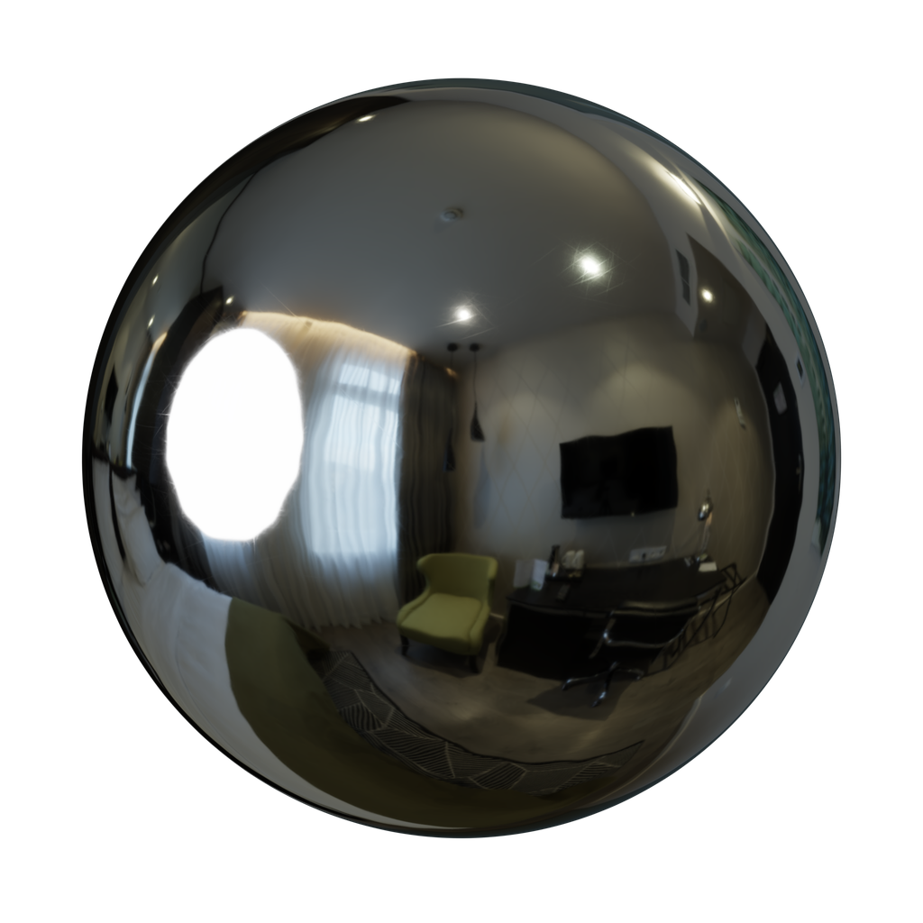 Clean chrome | FREE metal materials | BlenderKit