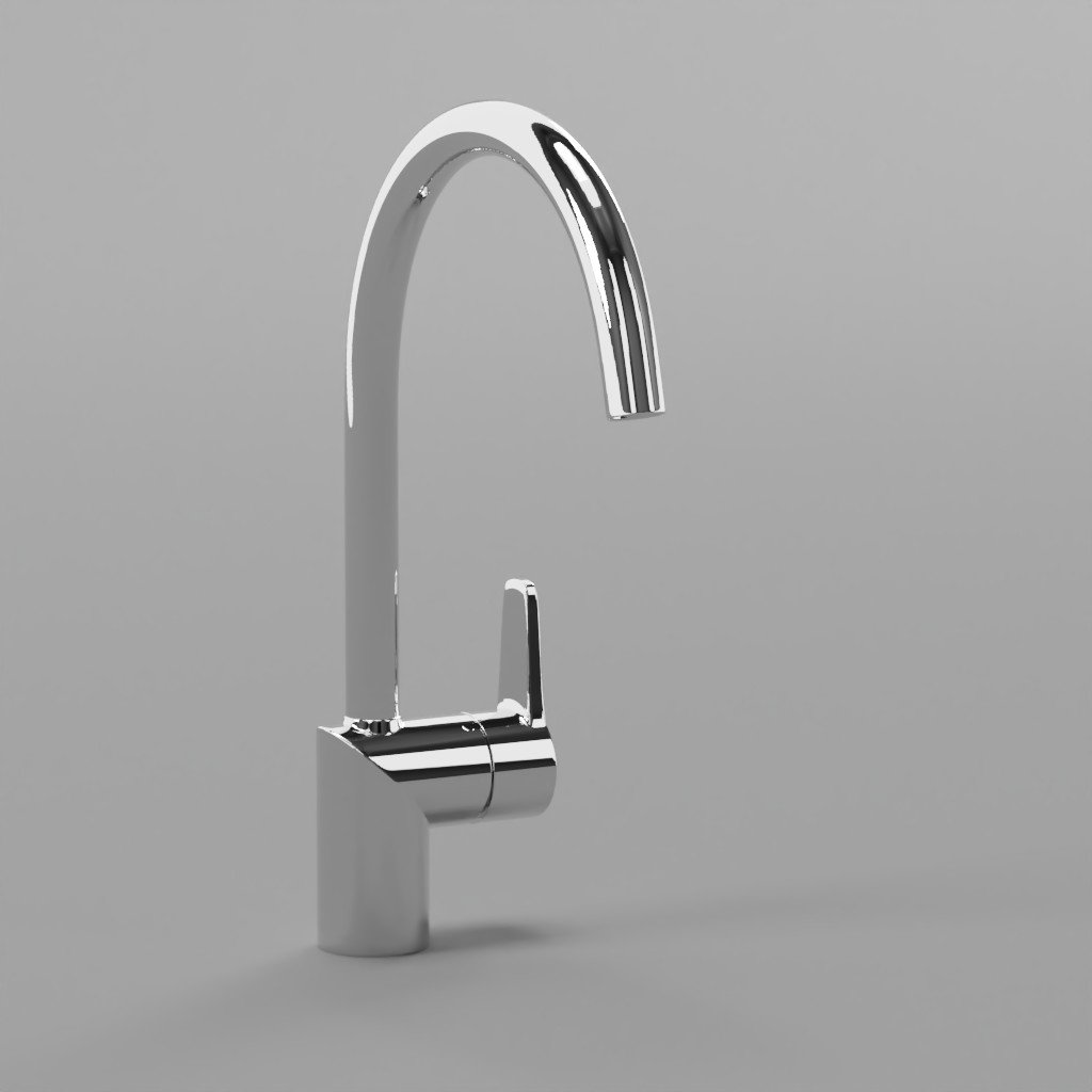 CORE Kitchen chrome | Kitchen Faucets models | BlenderKit