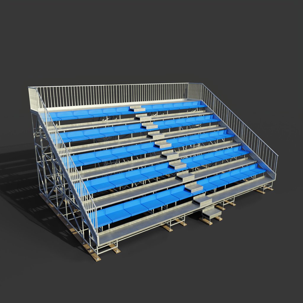 Spectator Stand | Architectural Structures models | BlenderKit