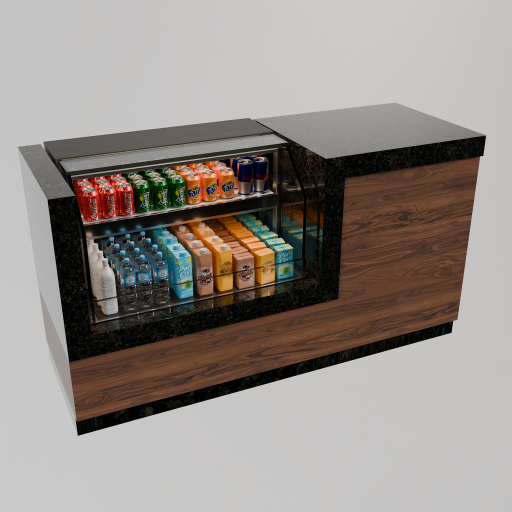 Openair drink cooler | Restaurant / Bar models | BlenderKit