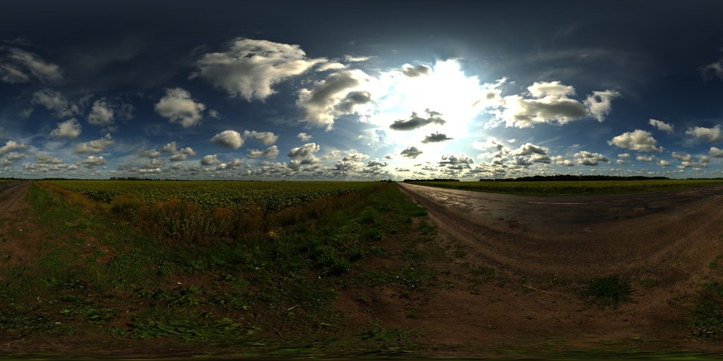 Summer Farmland Road | FREE Nature HDRis | BlenderKit