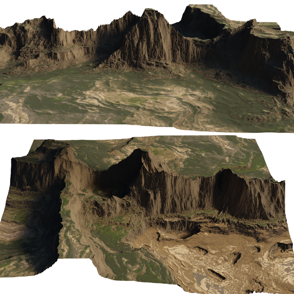 Riff Hills | FREE Terrains models | BlenderKit