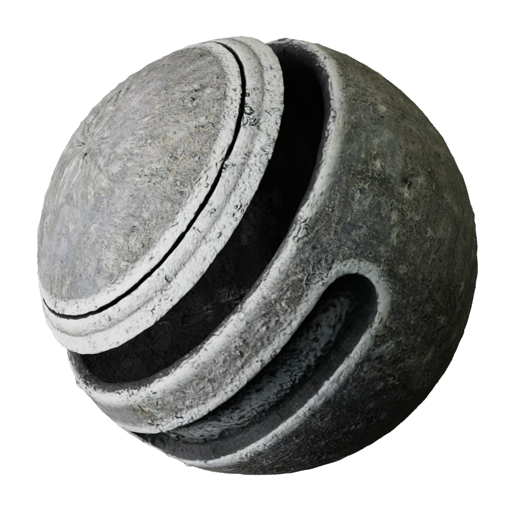 Concrete Rolled Edgewear | FREE concrete materials | BlenderKit