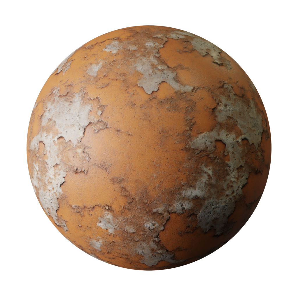 Flaking Orange Rust | FREE rust materials | BlenderKit