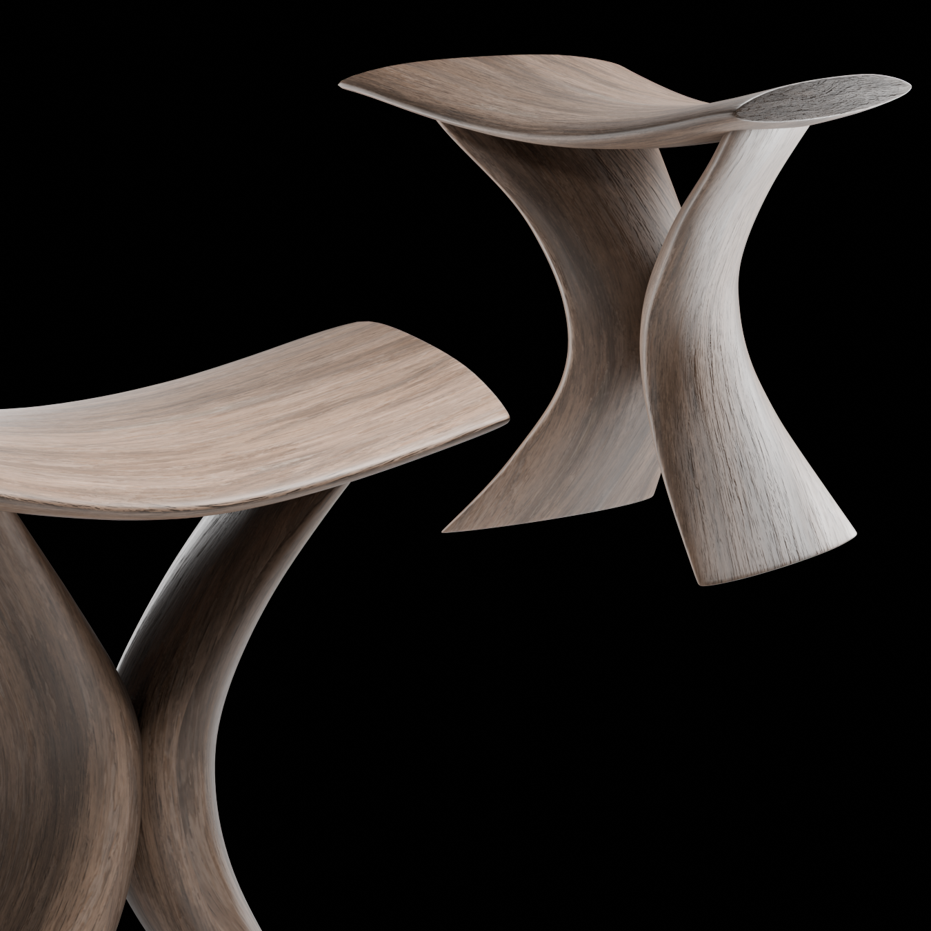 Torii Stool | FREE Chairs models | BlenderKit