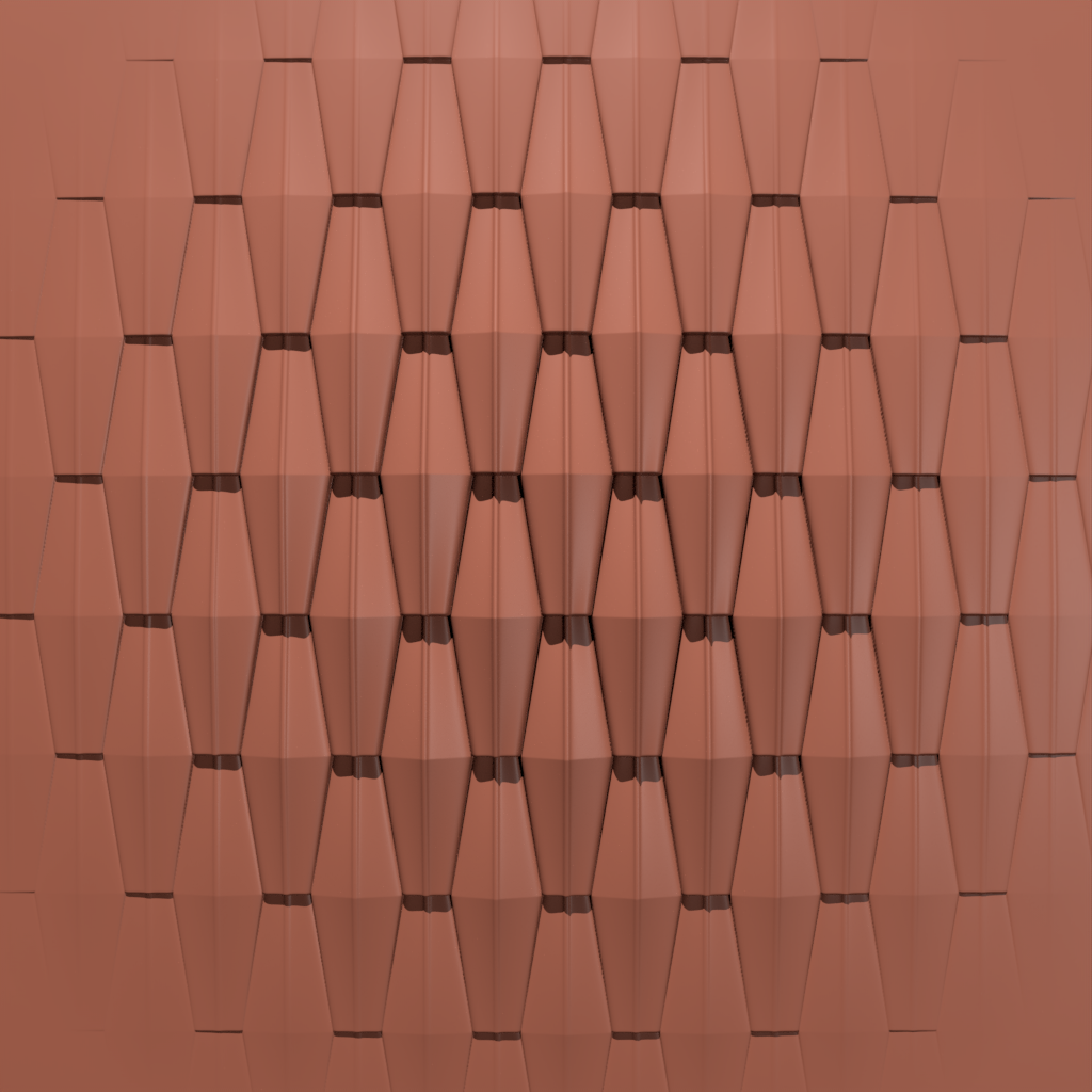 Elongated Hexagonal Plate Armour - 01 | FREE geometric brushes | BlenderKit