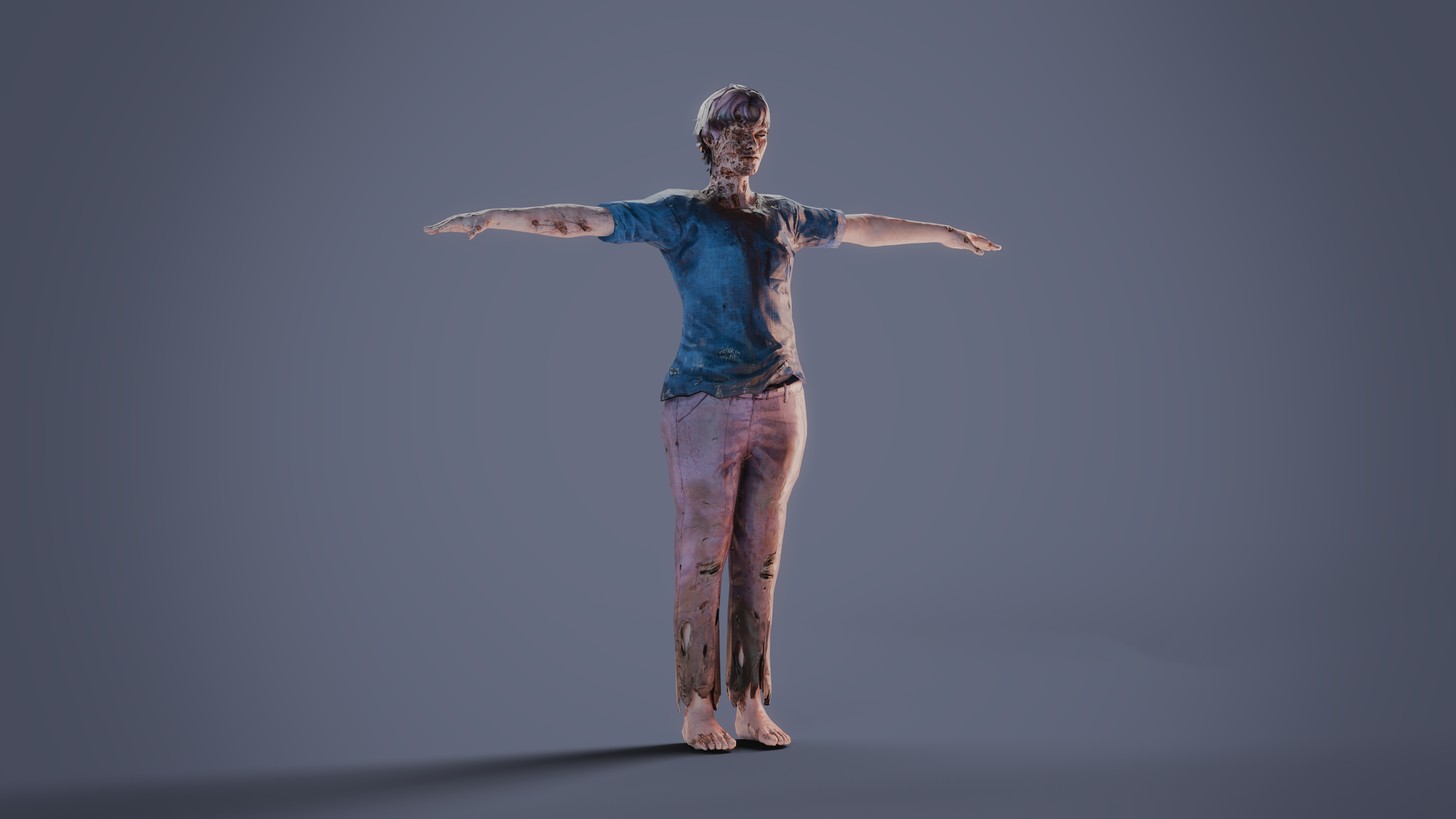 Zombie Female | Monsters & Creatures models | BlenderKit