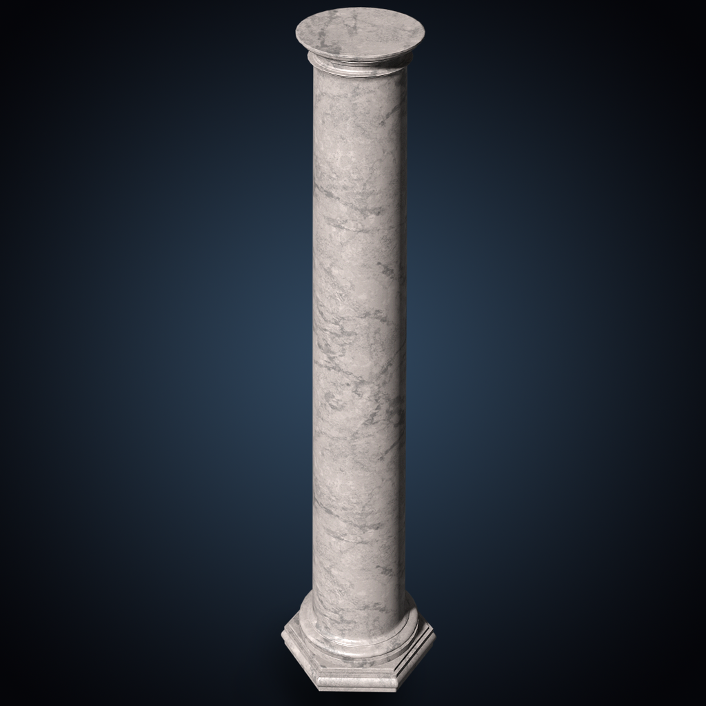 Simple Column | Architectural Structures models | BlenderKit