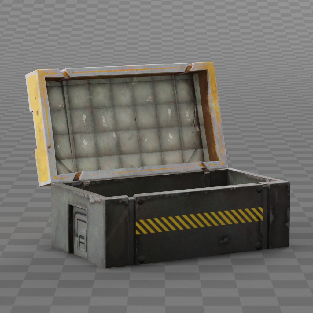 CyberPunk Crate | Containers models | BlenderKit