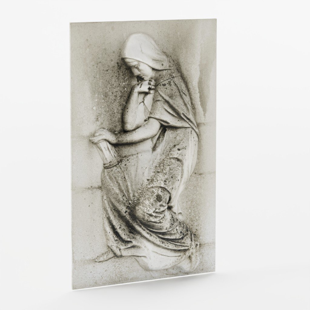 Stone Relief Statue | Molding / Carving models | BlenderKit