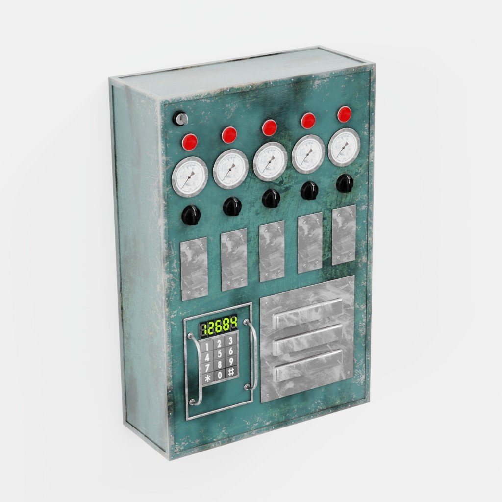 Control Panel Dials | Industrial Machinery models | BlenderKit