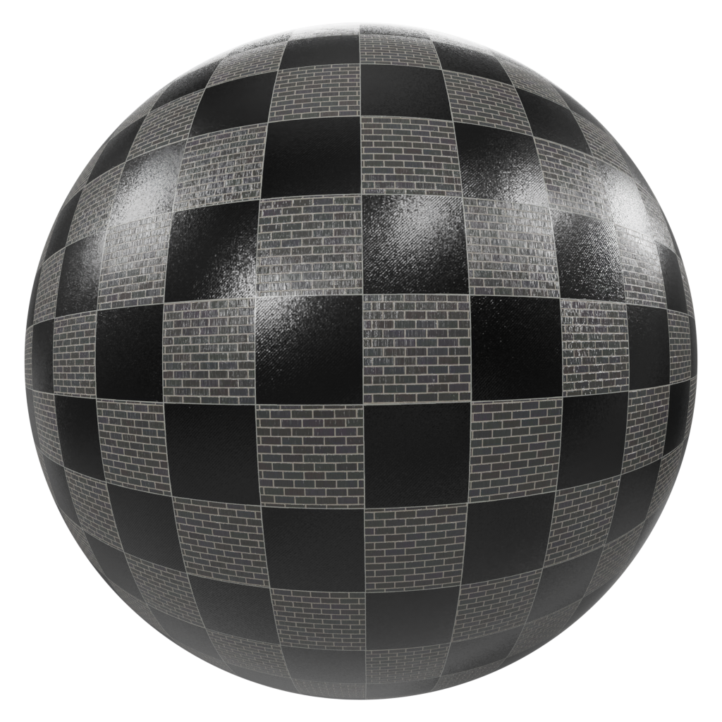Black gray check tiles | FREE tiles materials | BlenderKit