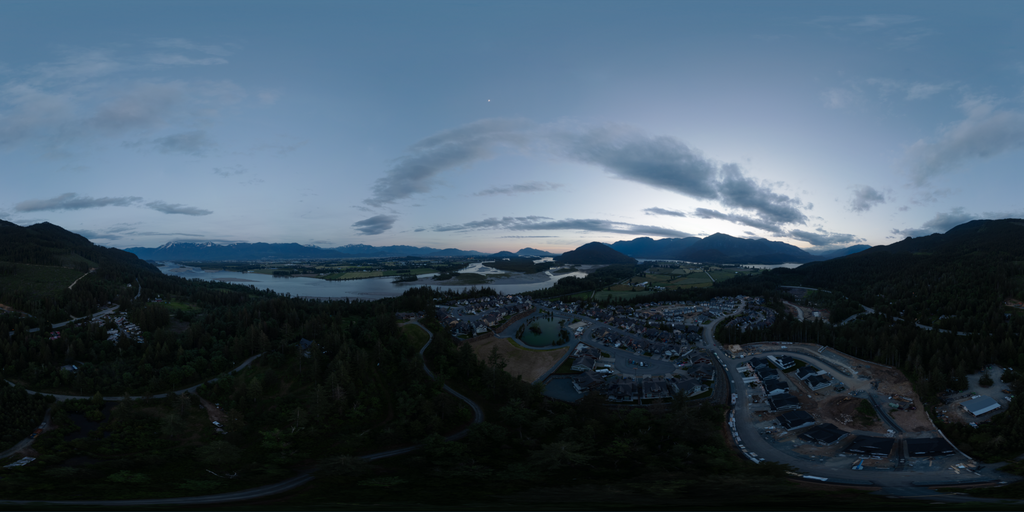 Aerial Twilight Sky Canadian Nature | Nature HDRis | BlenderKit