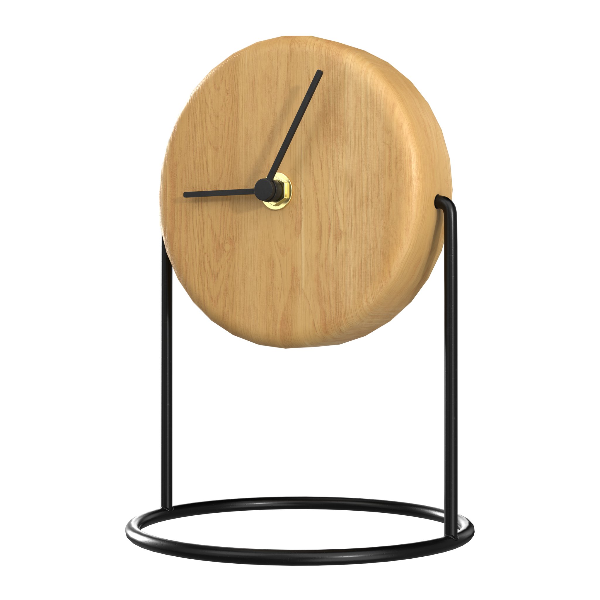 Wooden Clock | FREE 3D Clock / Watch models | BlenderKit