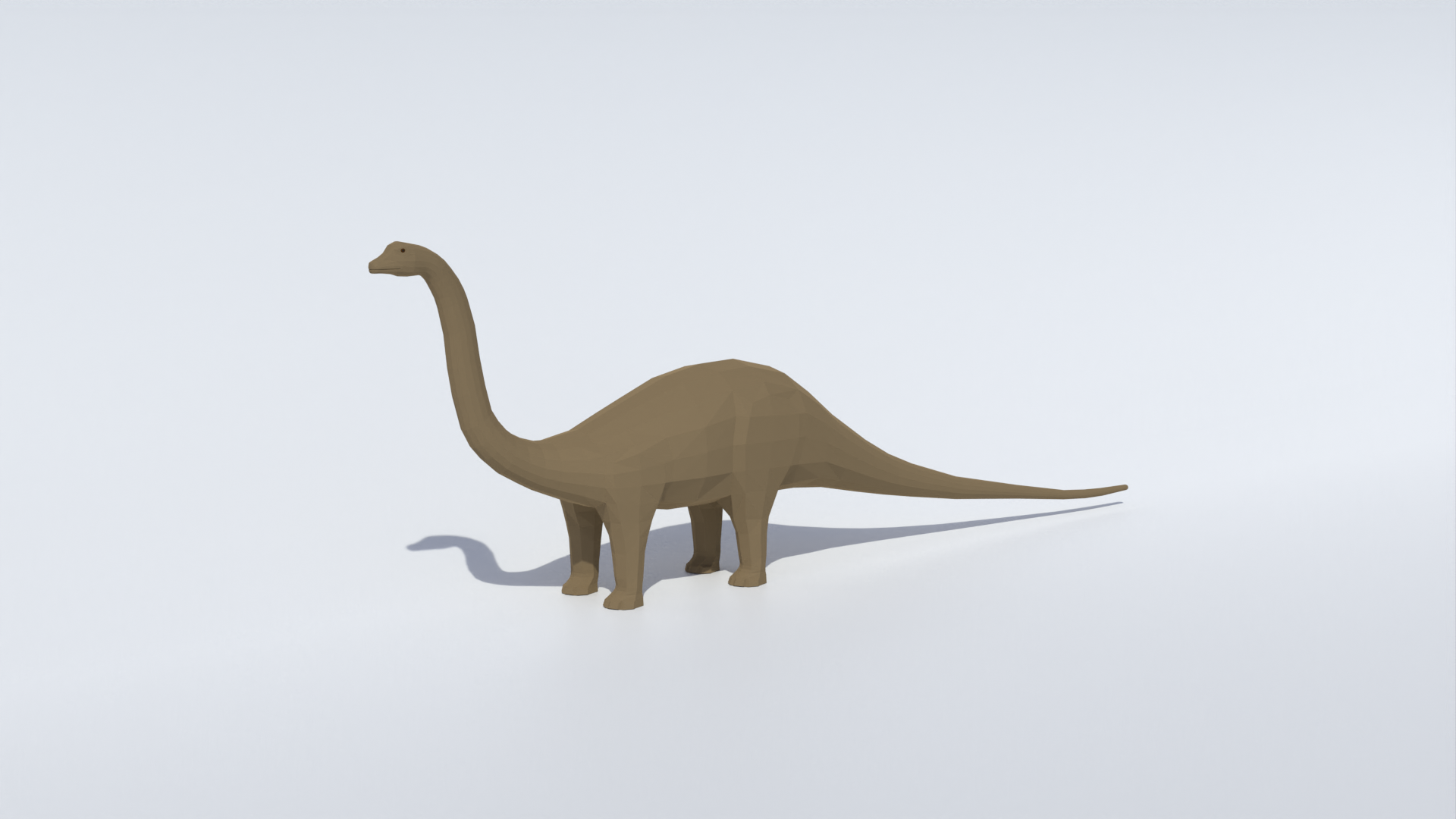 Low Poly Diplodocus | Dinosaurs models | BlenderKit
