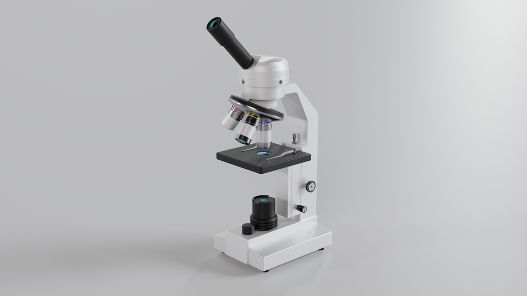 Monocular Microscope | FREE Lab Equipment models | BlenderKit